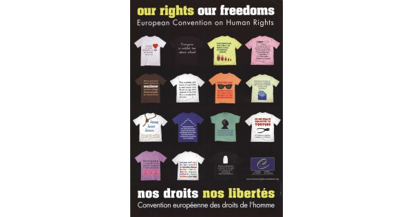 poster "our rights, our freedoms" - Council of Europe Publishing