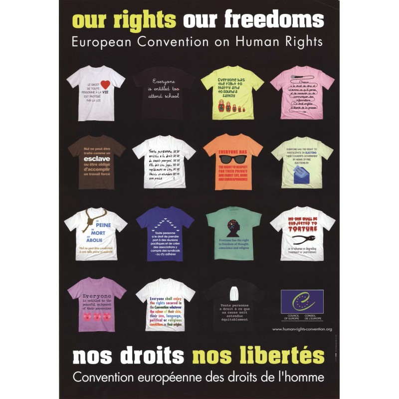 poster "our rights, our freedoms"
