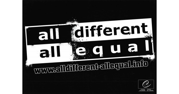 poster all different - all equal (black and white) - Council of Europe ...